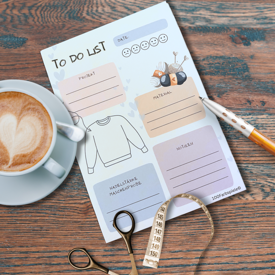 Projektplaner 2026 Deine "To-do-Liste" Design by 100Farbspiele